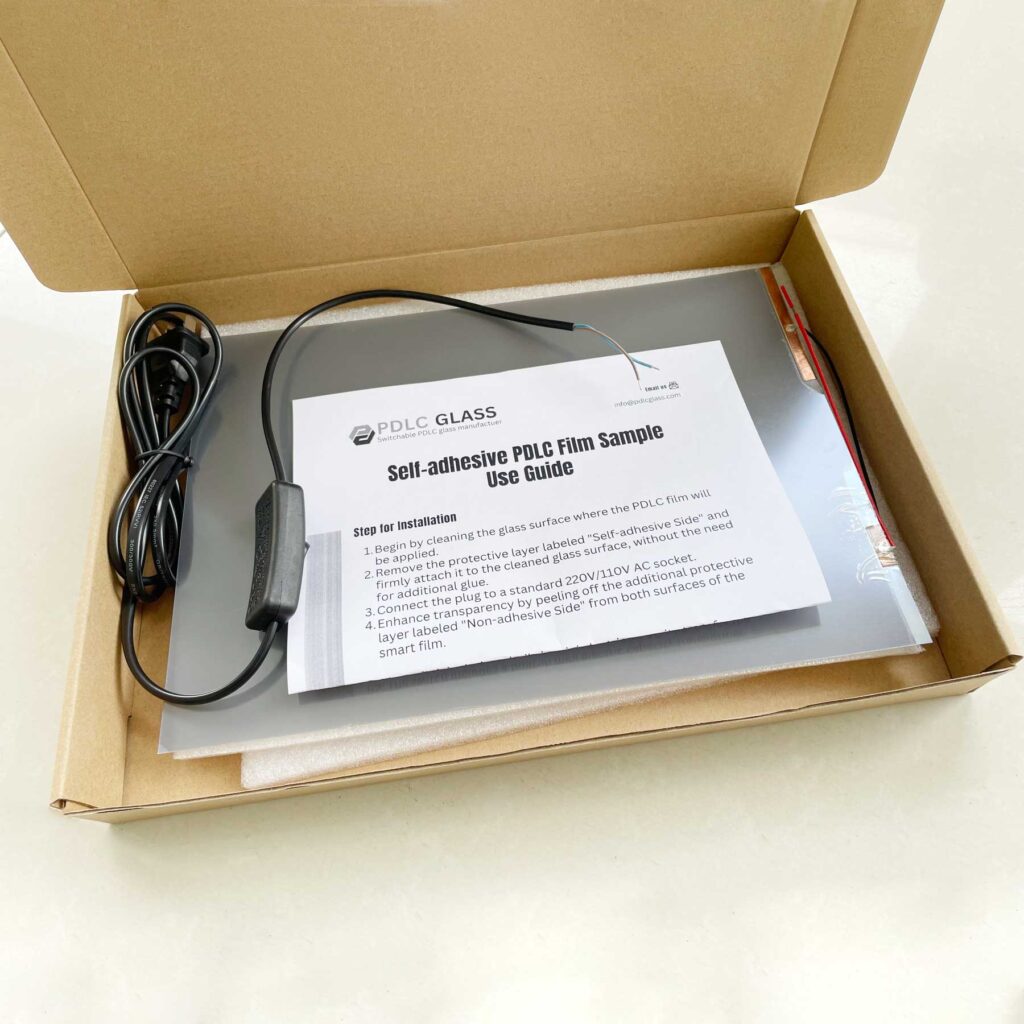 A4 Grey Self-adhesive PDLC Film Sample – Switchable PDLC glass | Smart ...